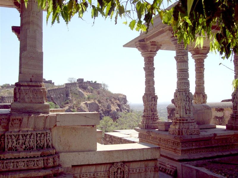 Fort View from Gaumukh Kund at Chittorgarh Fort