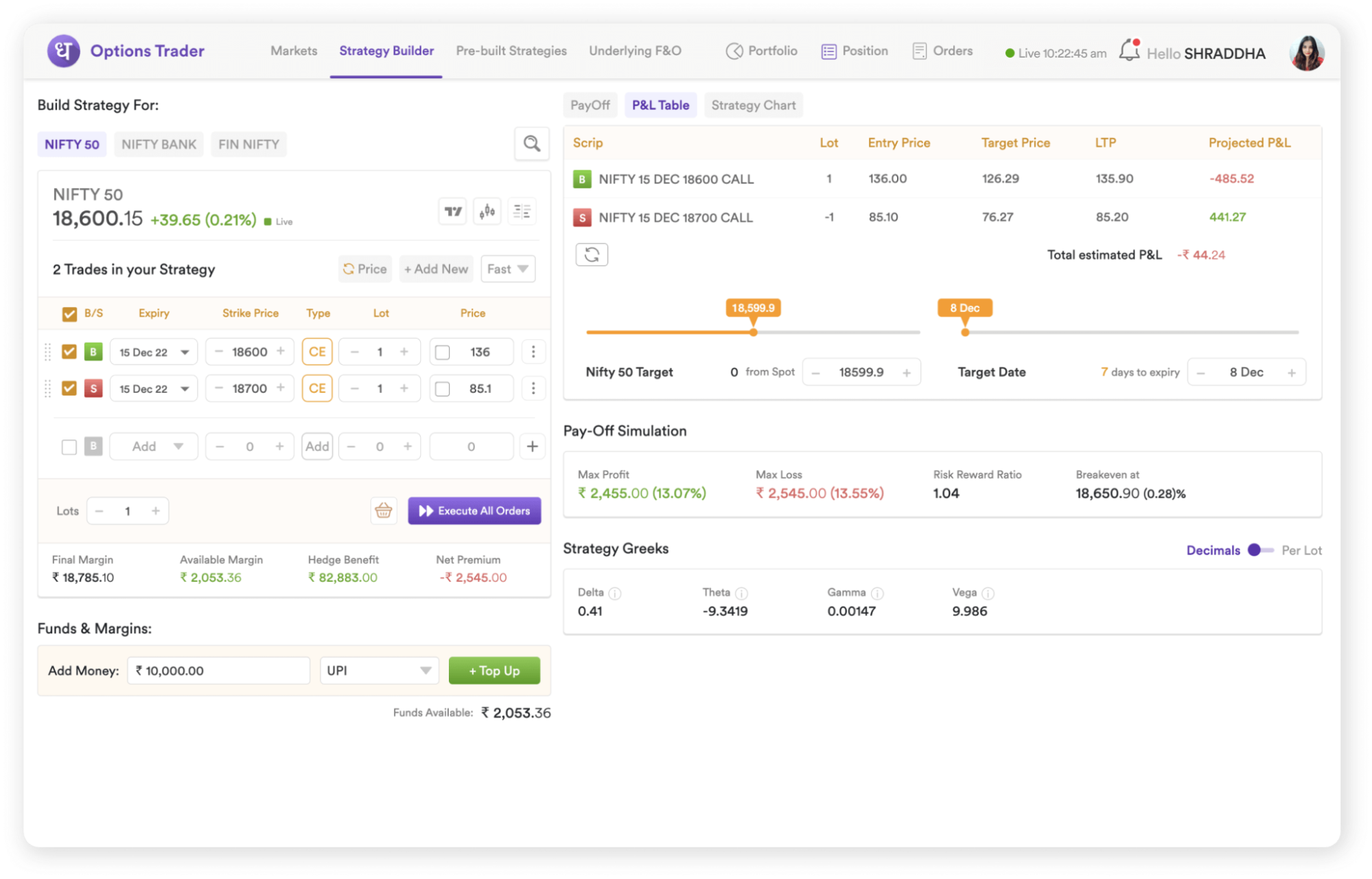Options Trader by Dhan