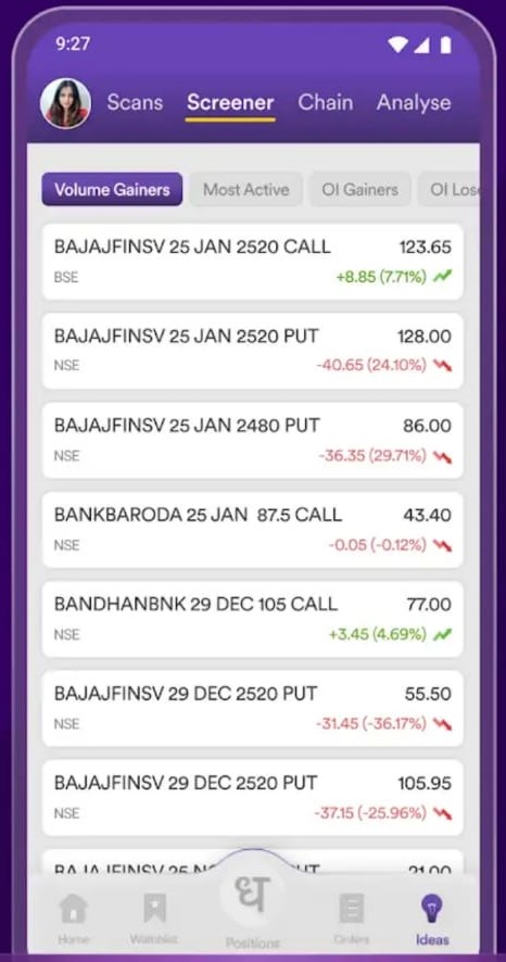 Options Trader by Dhan