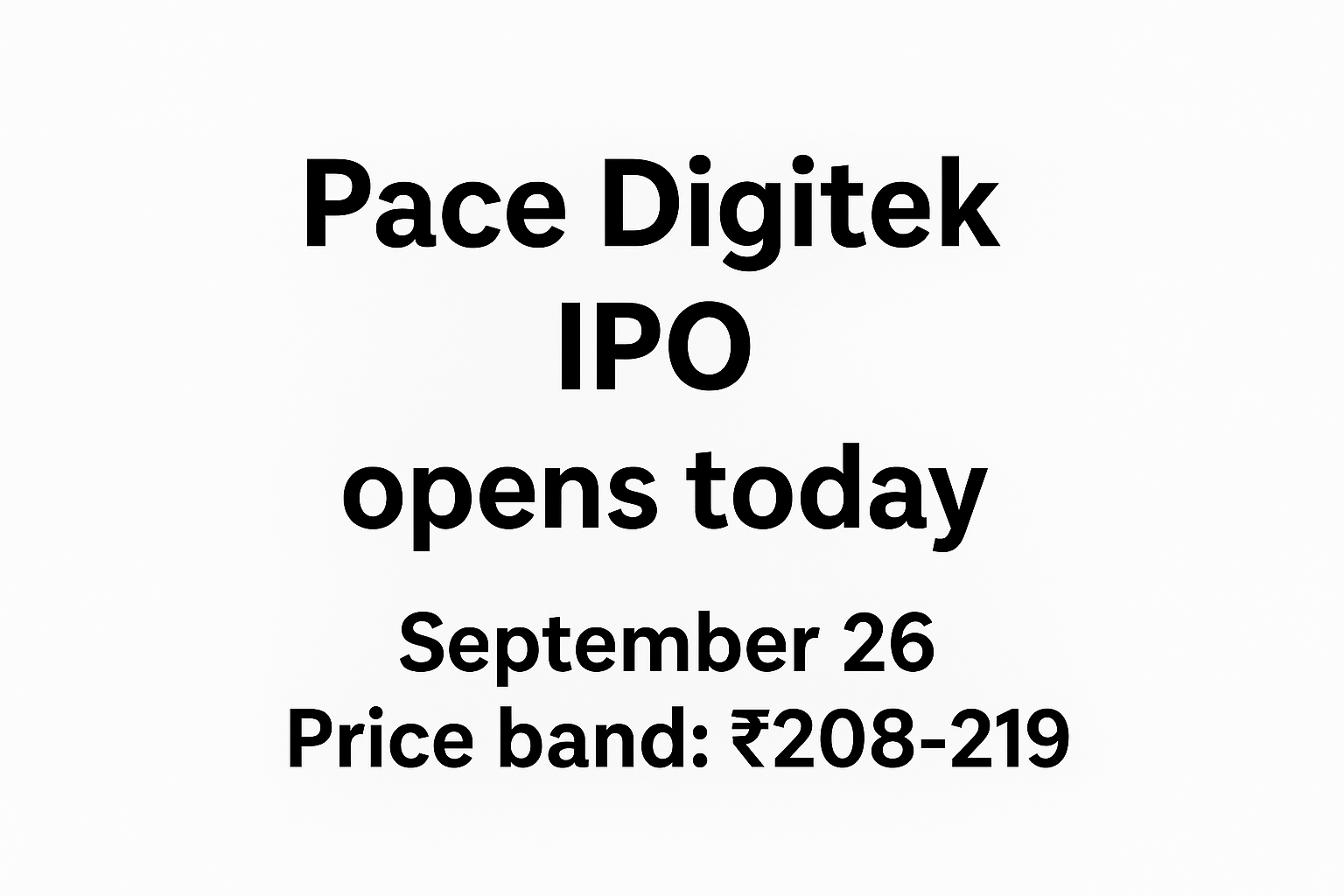 Pace Digitek IPO opens today, GMP up 15%, issue size ₹819 cr