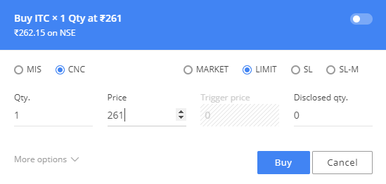 Zerodha Order Types And Product Types Explained